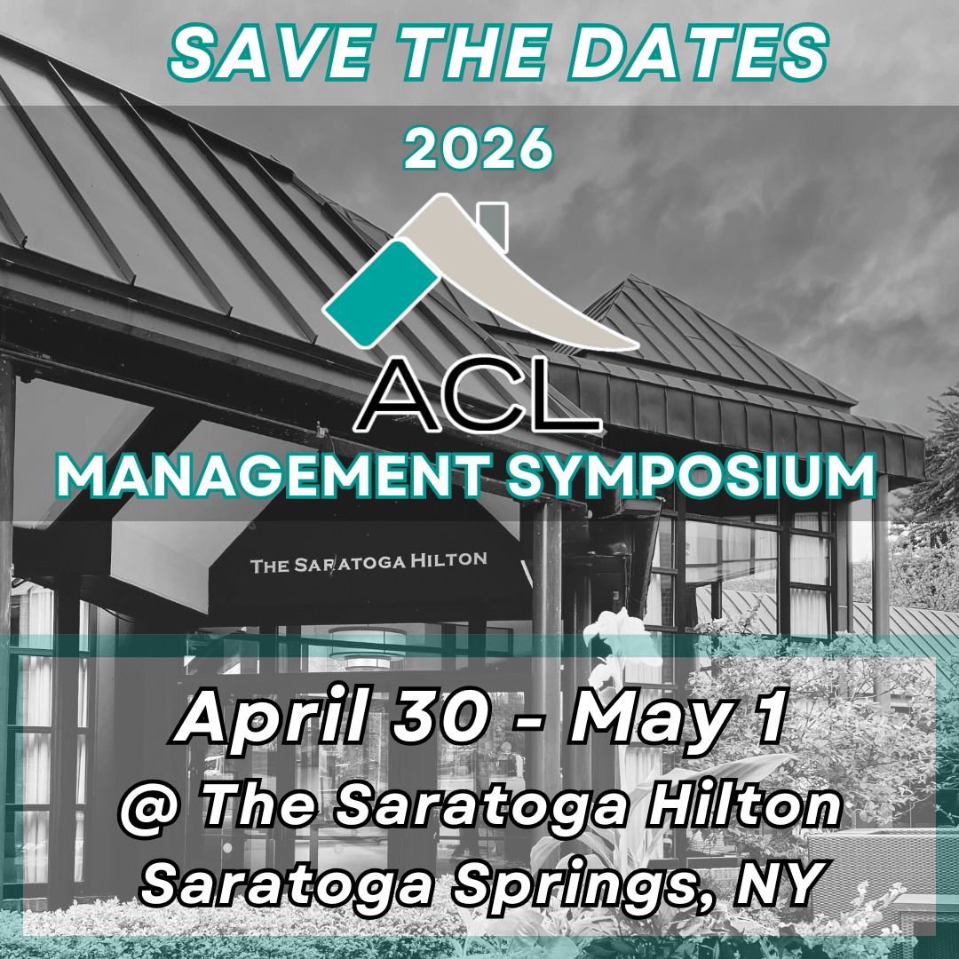 Save the Dates for the 2026 ACL Management Symposium! - Association for ...